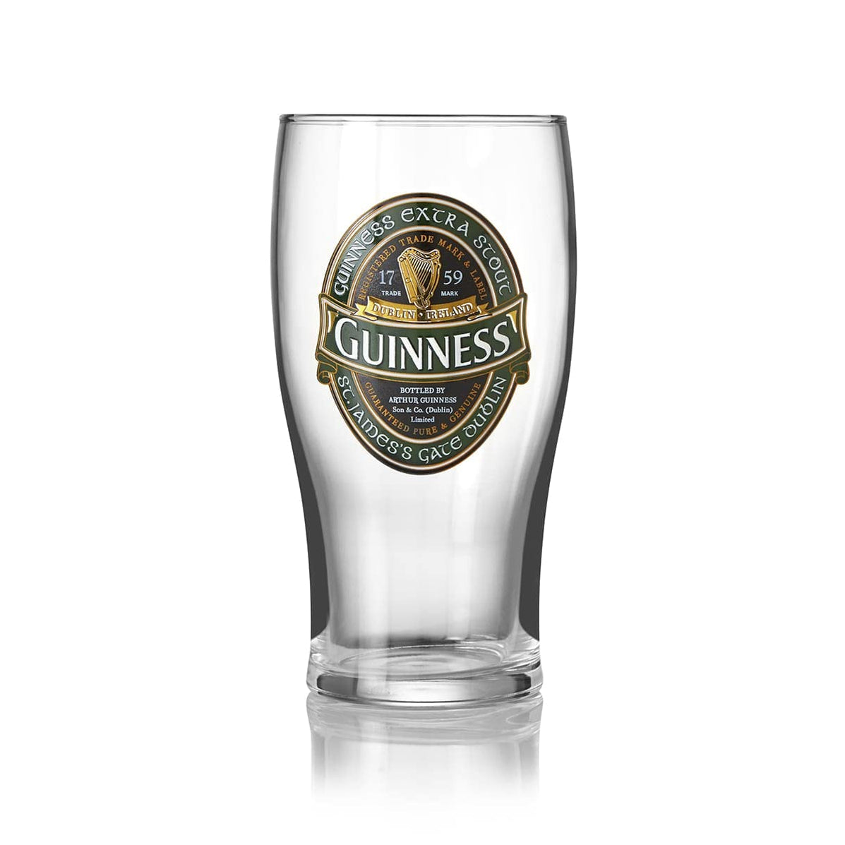 Guinness Stout Beer Glass Green Ireland Collection Twin Pack | Officia ...