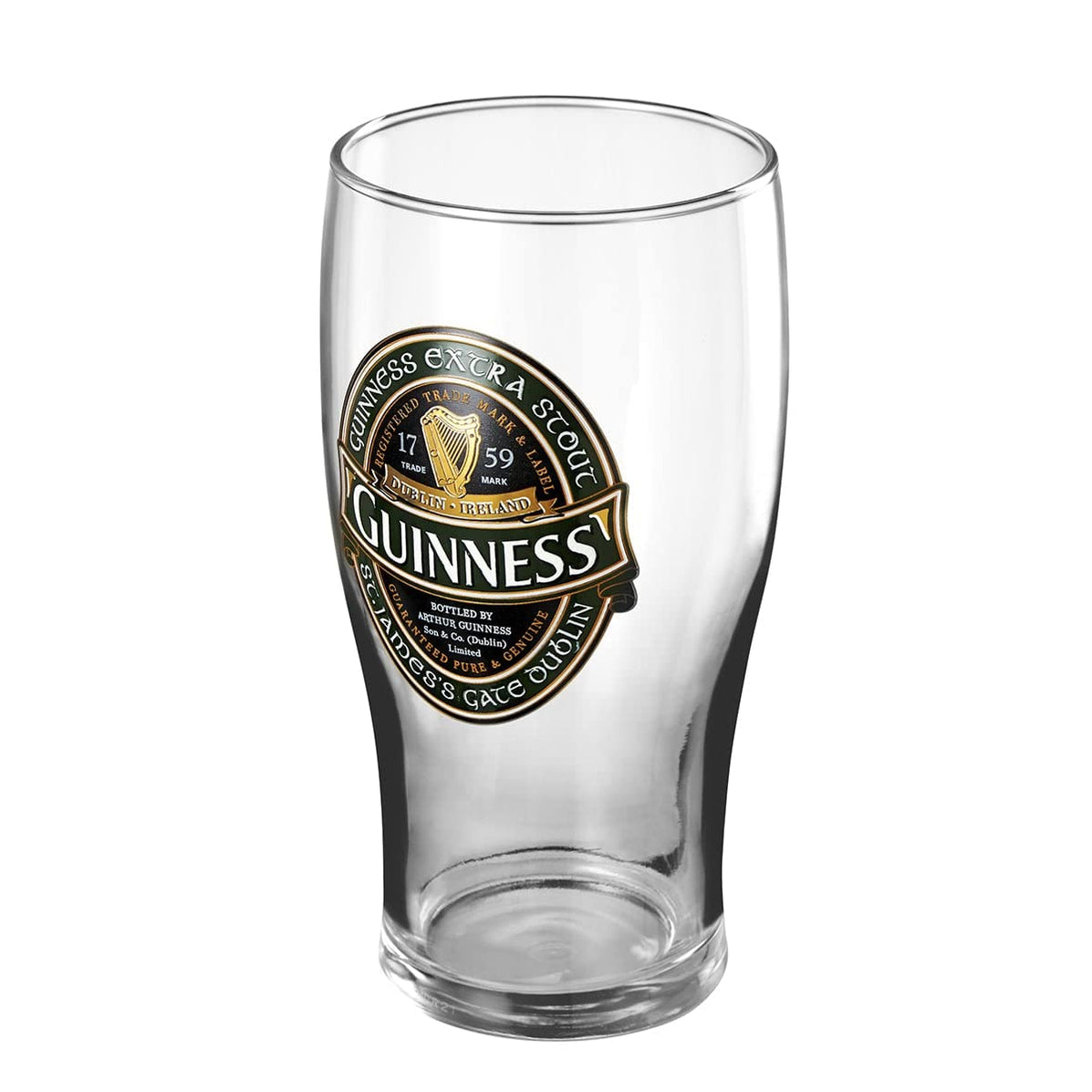 Guinness Stout Beer Glass Green Ireland Collection Twin Pack | Officia ...
