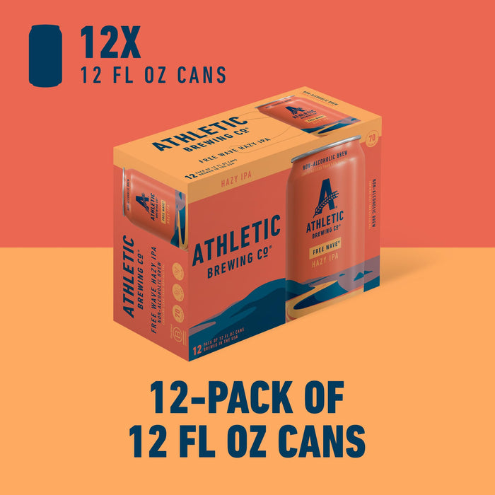 Athletic Brewing Company Craft Non Alcoholic Beer, Low Calorie Hazy IP ...