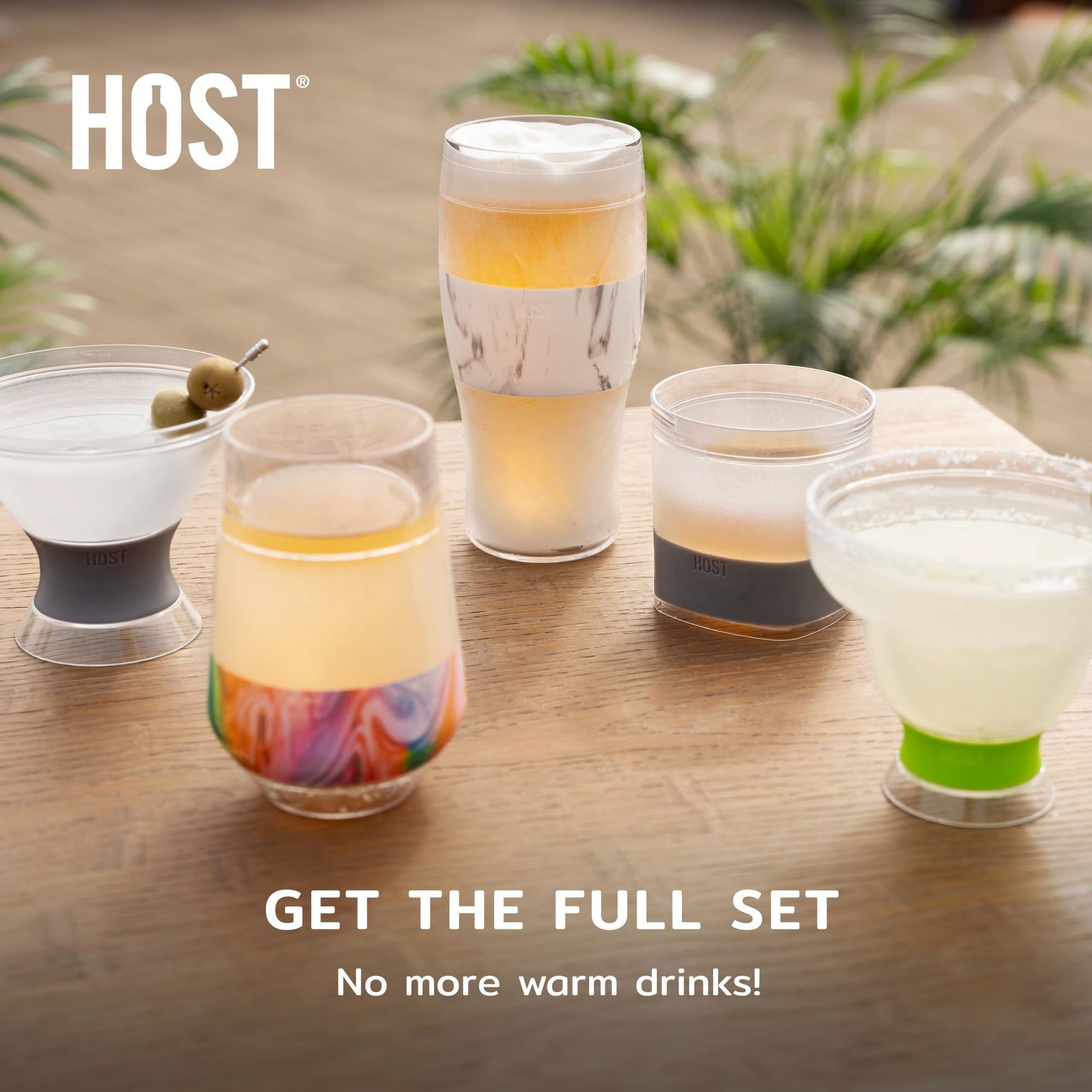Host Freeze Beer Glasses, Freezable Beer Gifts for Men, Double Wall In ...