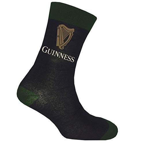 Black Guinness Socks With Bottle Green Trim And Label Harp Design — The ...