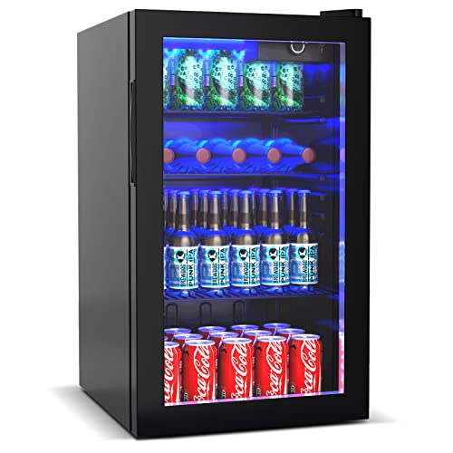 Blue Mini Fridge With Freezer