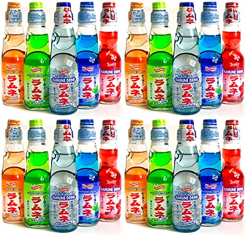 Ramune Japanese Soda Variety Pack - Shirakiku Multiple Flavors - Japan ...